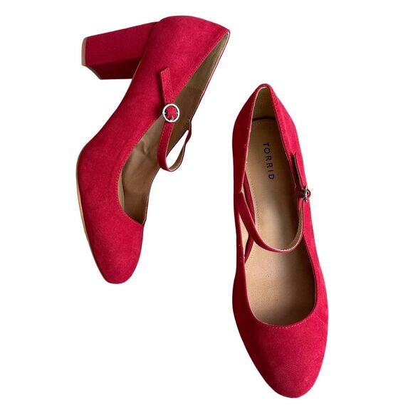 torrid | Shoes | Torrid Red High Heels Mary Jane Pump Plus Size 3 W ...